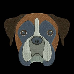 Boxer Embroidery Machine Design Animal Digital Instant Download Pattern ...
