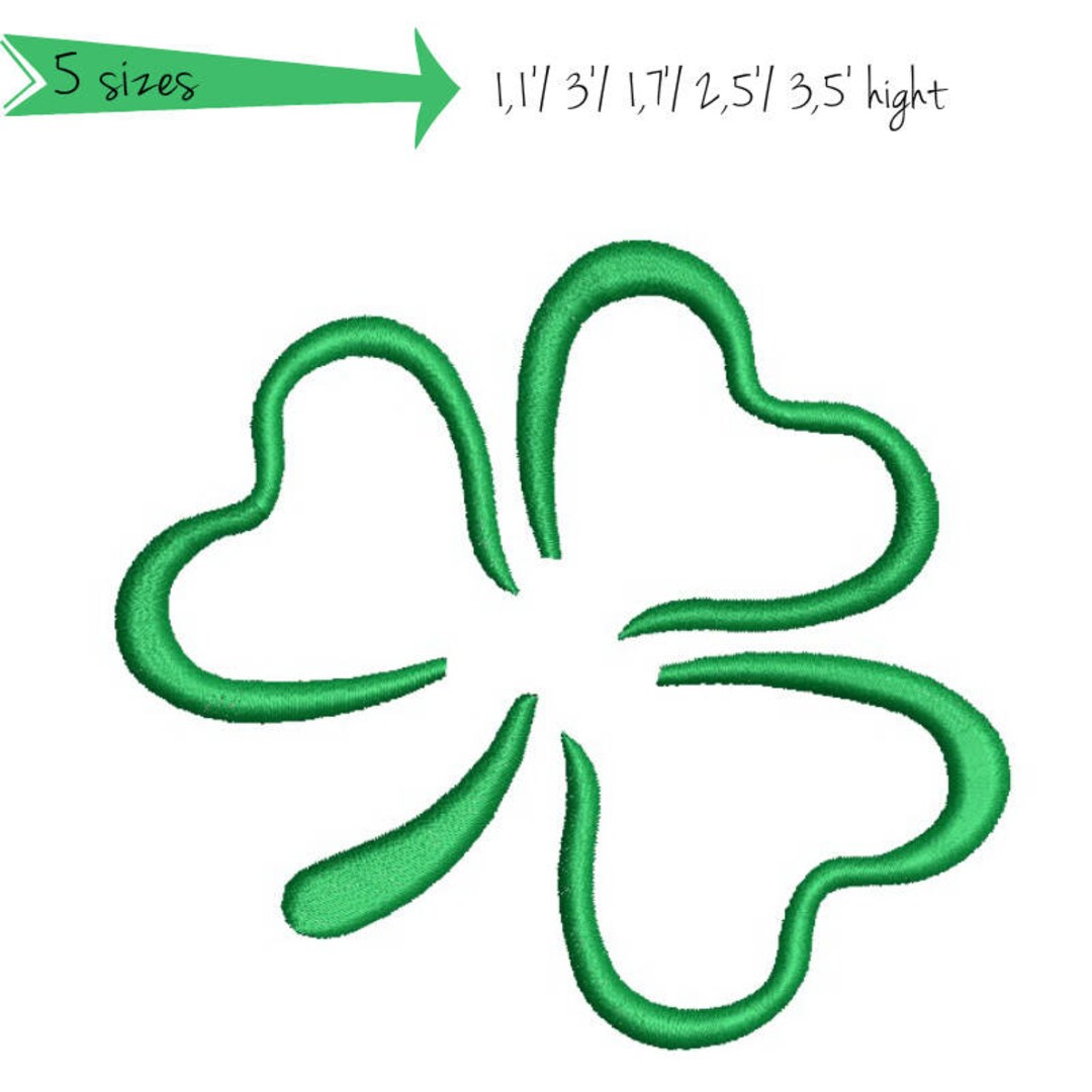 Embroidery Machine Design Shamrock - Etsy