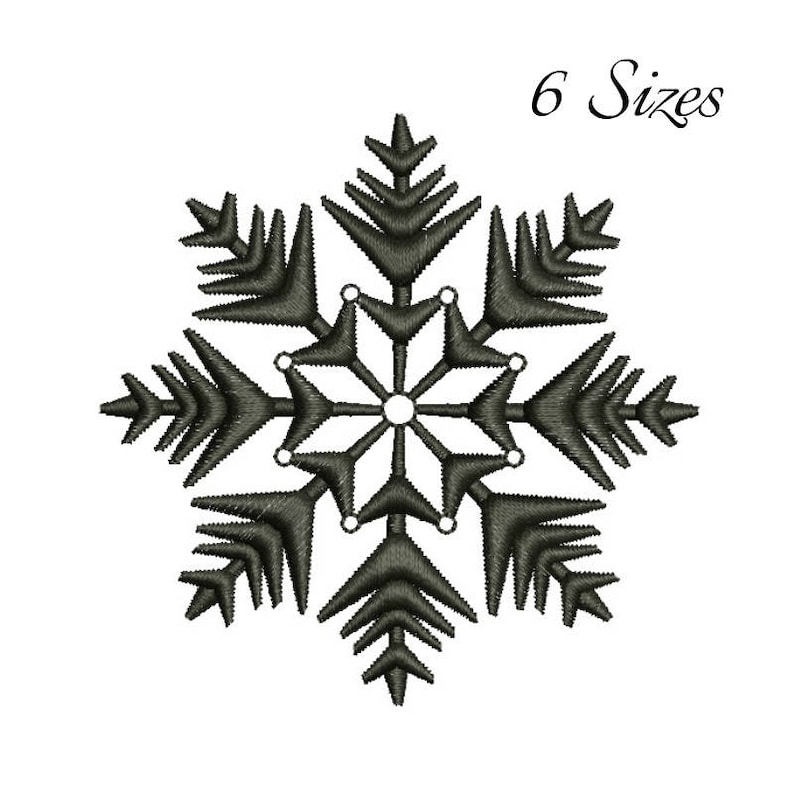 Snowflake Machine Embroidery Design Winter Designs Instant - Etsy