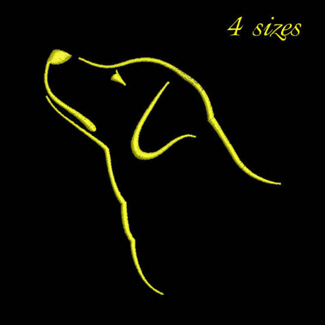Labrador Embroidery Machine Designs Animal Pattern Digital - Etsy