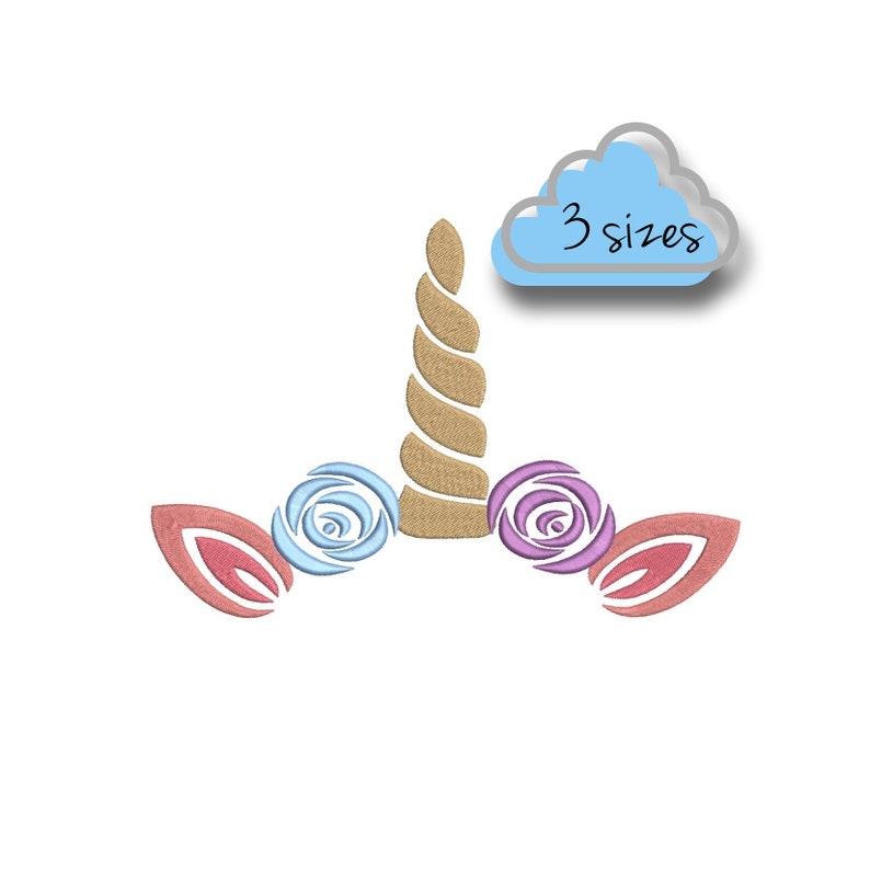 Unicorn Horn Embroidery Machine Designs Monogram Digital - Etsy