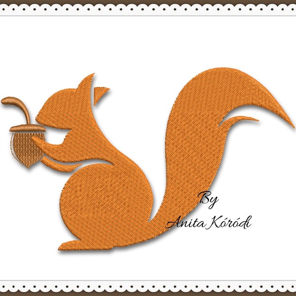 Squirrel Embroidery - Etsy