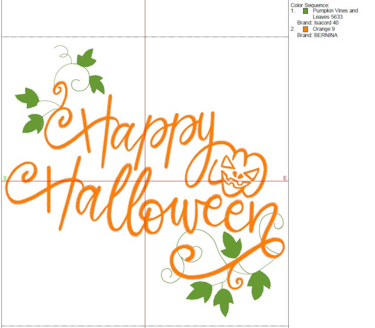 Embroidery Machine Designs Happy Halloween Pumpkin Digital - Etsy