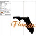 Machine Embroidery Design Florida State USA Designs Instant Digital ...