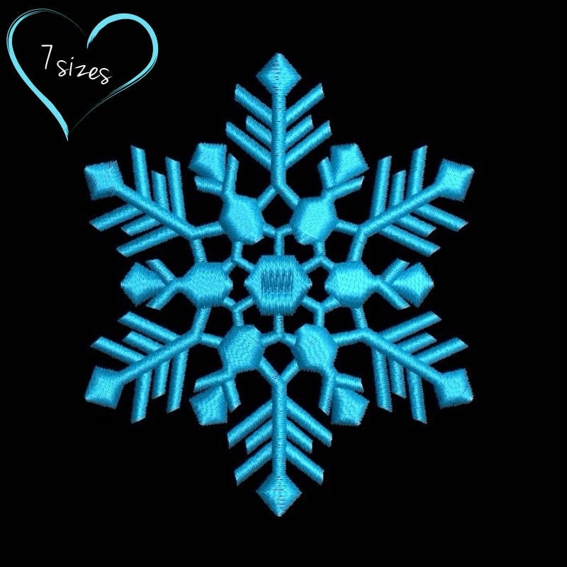 Snowflake Machine Embroidery Designs Winter Christmas Designs - Etsy