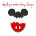 Mickey Mouse Monogram Frame Embroidery Machine Pe Design Easter Digital ...