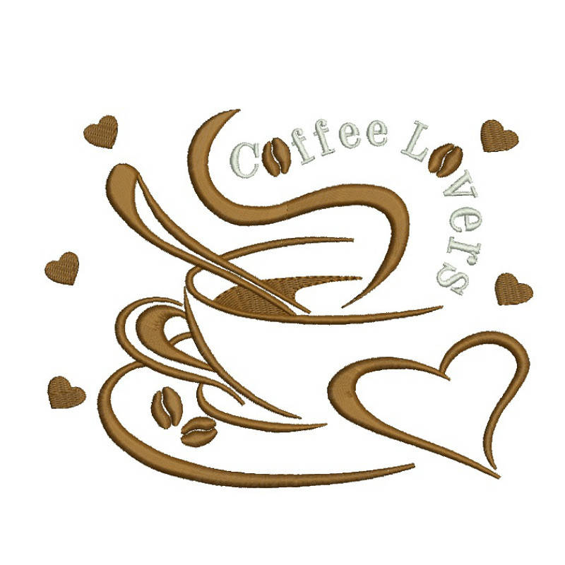 Coffee Embroidery Design Lovers Kitchen Mom Embroidery Instant - Etsy