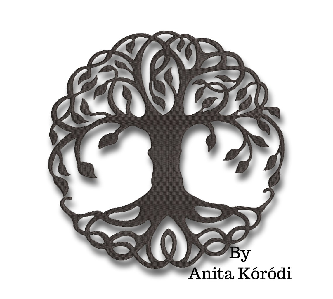 Tree of Life Embroidery Machine Design Flowers Bloom Digital - Etsy