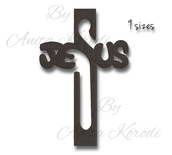 Jesus Cross Machine Embroidery Design pes designs machine digital ...