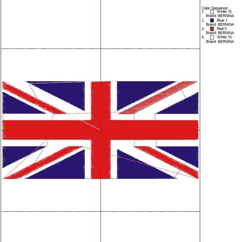 Union Jack Flag Machine Embroidery Design Great Britain | Etsy