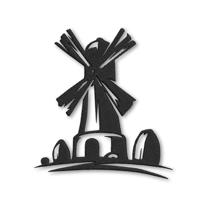 Windmill Embroidery Machine Designs Pattern Digital Instant - Etsy