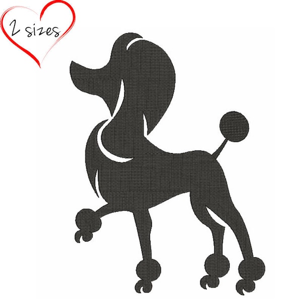 Poodle Embroidery - Etsy