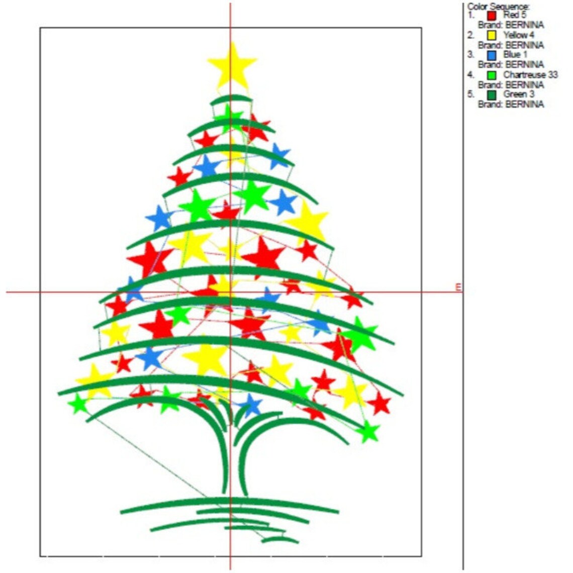 Christmas Tree Machine Embroidery Design 1 Free Designs - Etsy