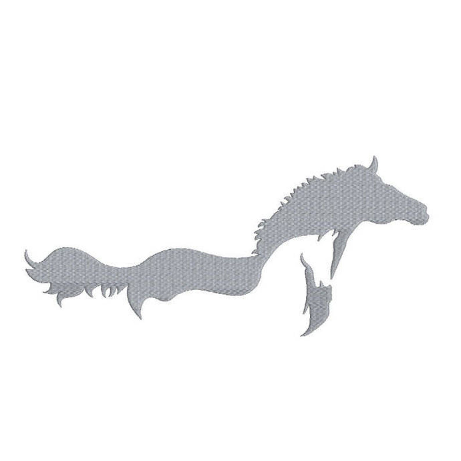 Horse Embroidery Machine Design Silhouette Designs Digital - Etsy
