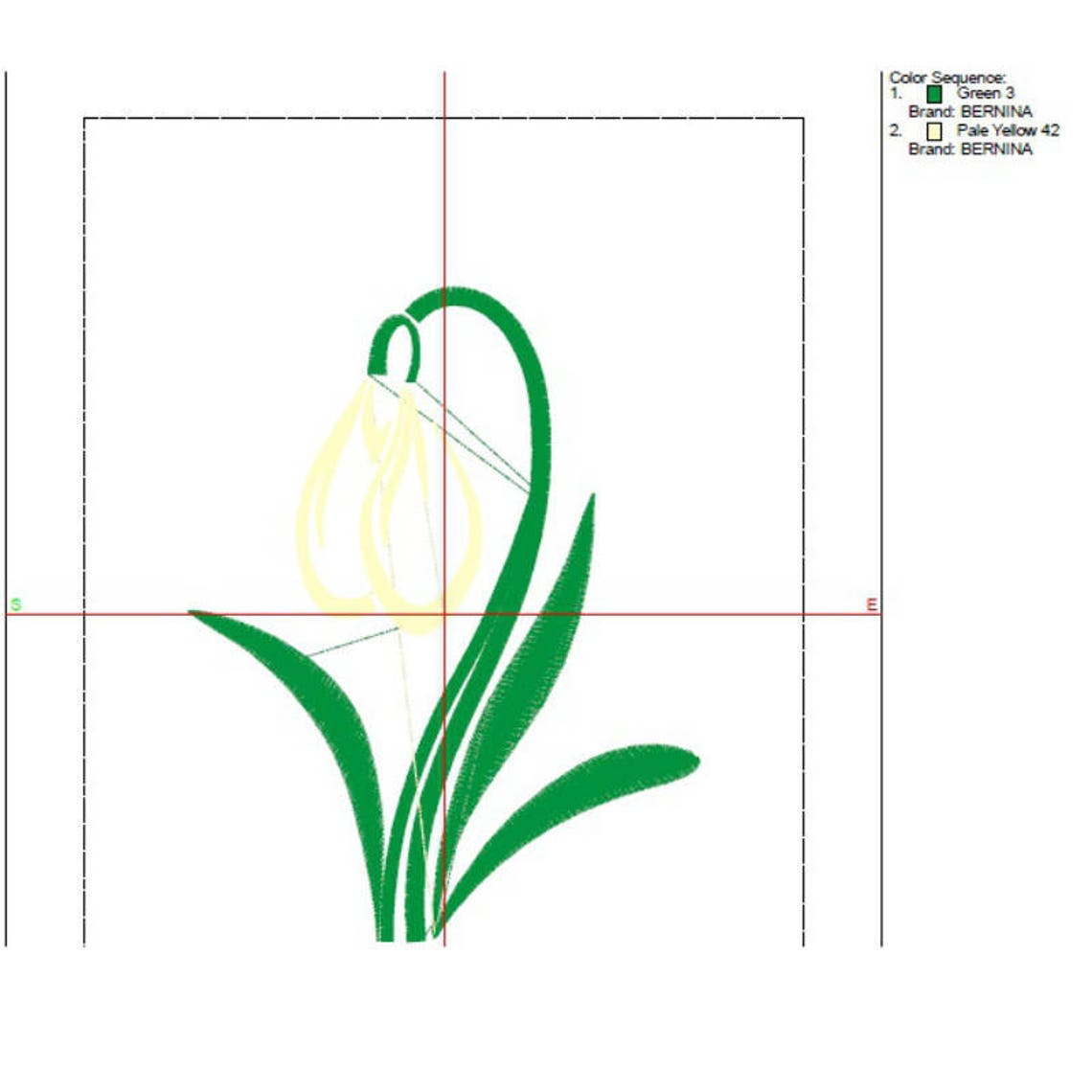 Snowdrop Machine Embroidery Design Flower Designs Instant - Etsy