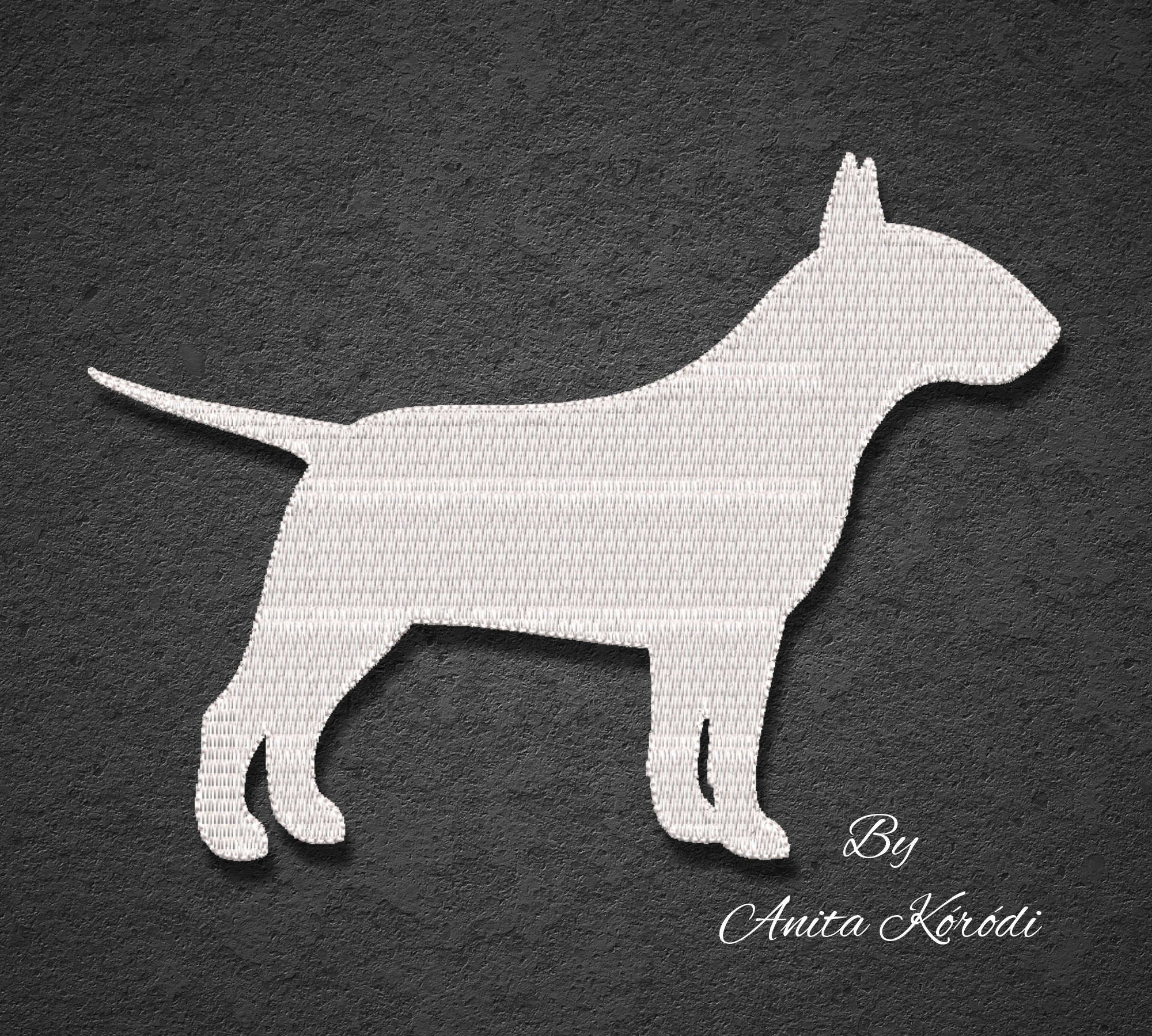 Bull Terrier Embroidery Machine Design for Machine Bull - Etsy