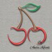 Cherry Embroidery Machine Design Fruit Pattern Pes File Instant Digital ...