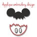 Mickey Mouse Monogram Frame Embroidery Machine Pe Design Easter Digital ...
