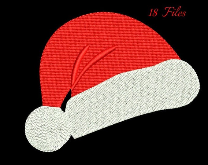 Santa Cap Machine Embroidery Designs Christmas Instant Digital - Etsy