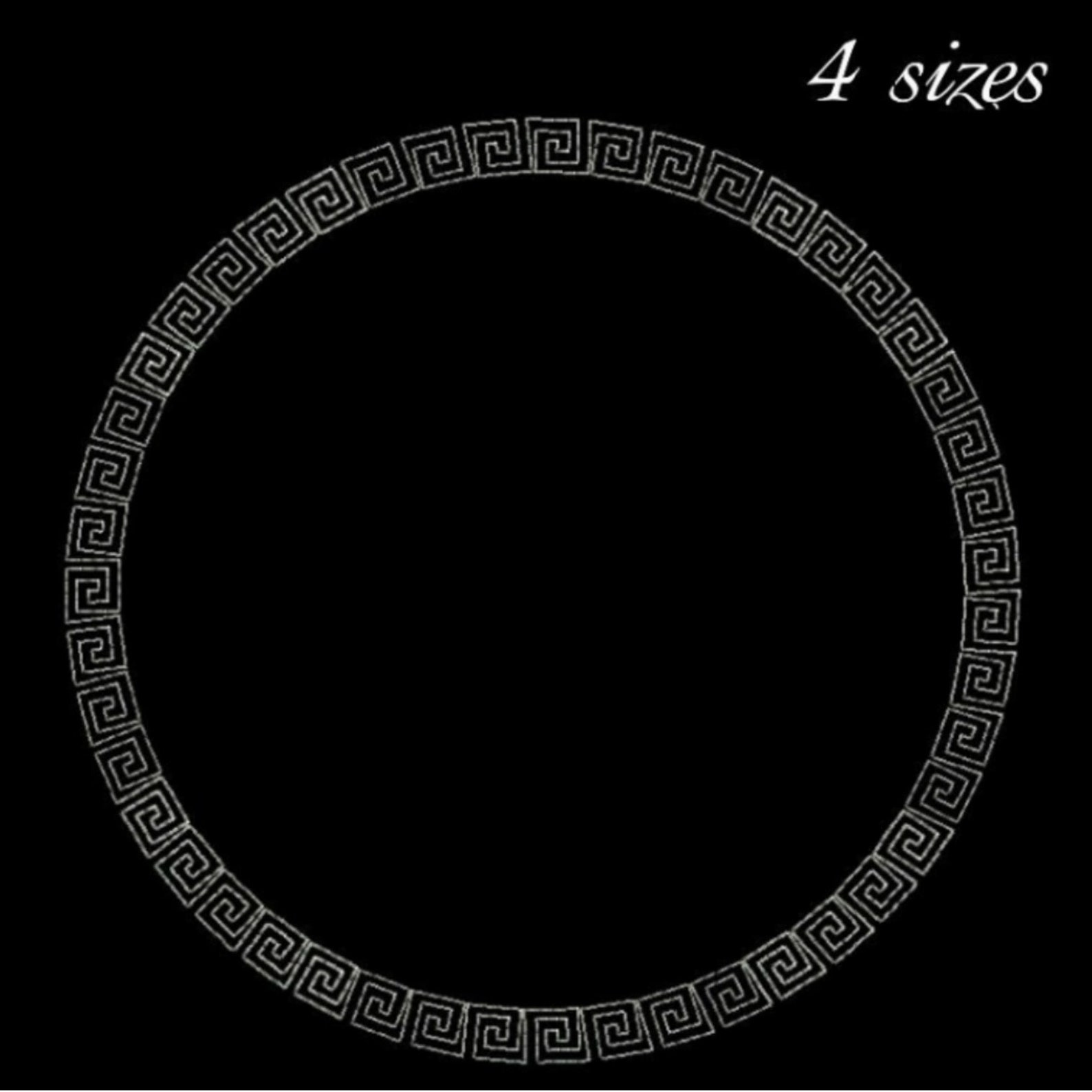 Decorative Circle Frame Font Machine Embroidery Designs - Etsy