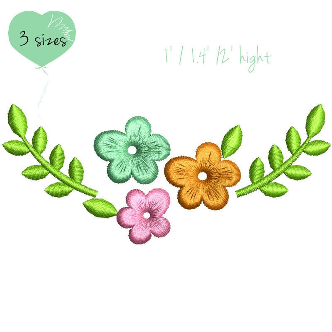 Mini Flowers Embroidery Machine Design Bloom Digital Instant Download ...
