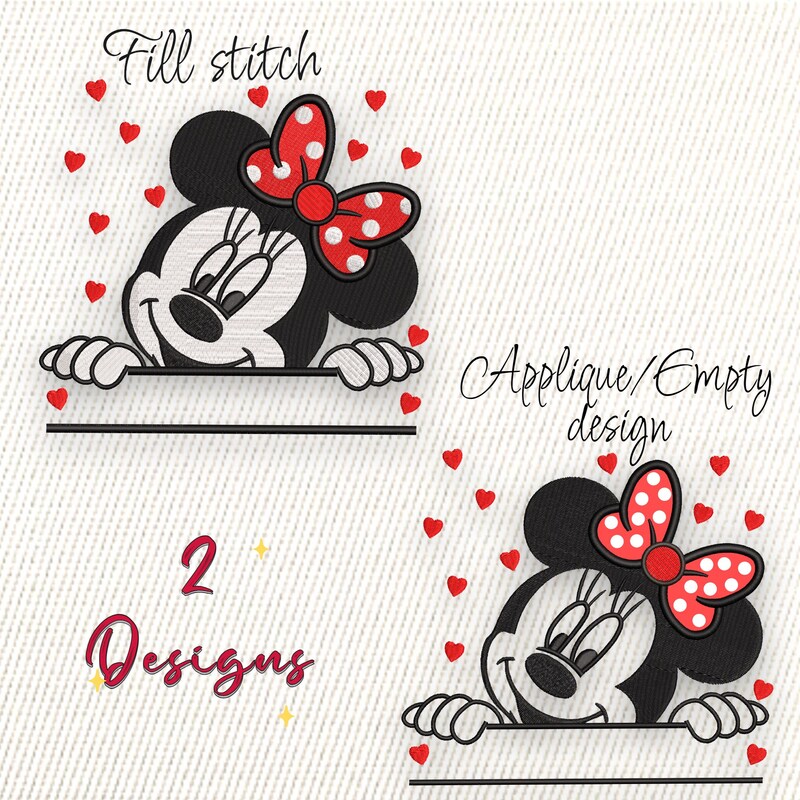 Minnie Embroidery - Etsy