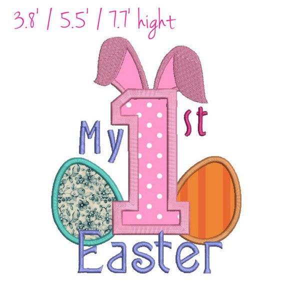 My 1st Easter Embroidery Machine Designs Bunny pattern digital instant ...