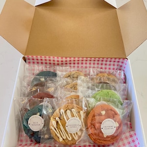 Gourmet Cookies Gift Box: Artisanal Baked Assortment. Half Dozen or ...