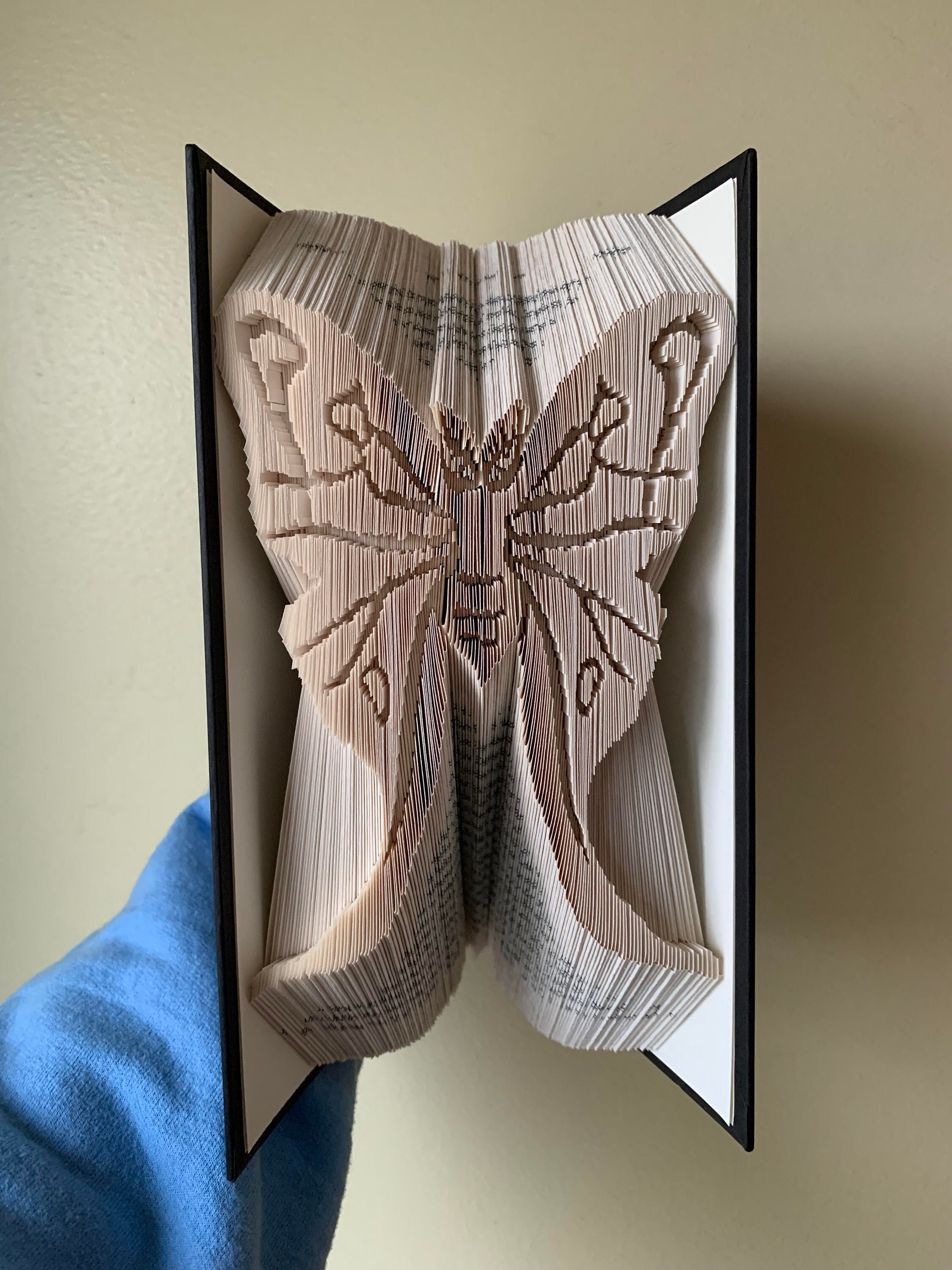 Luna Moth Folded Book Art Luna Moth Office Decor Luna Moth Shelf Decor ...