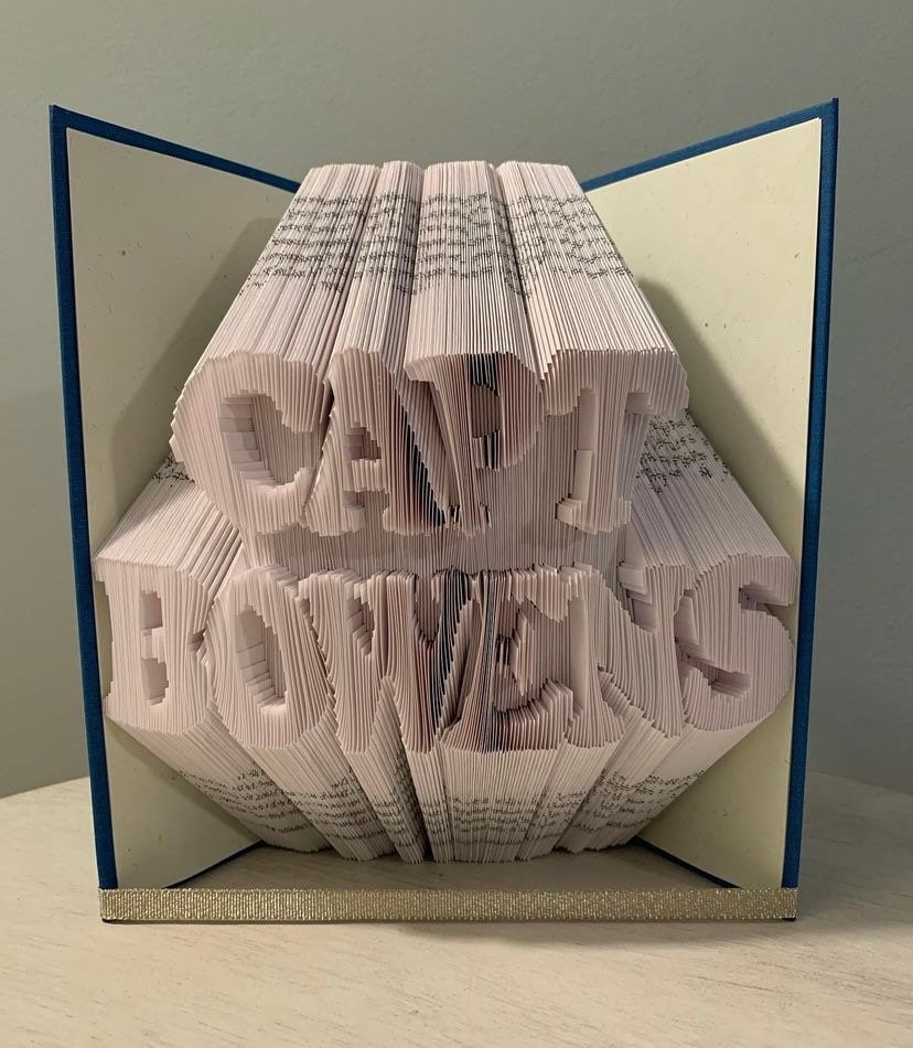 Personalized Captain Name Folded Book Art Captain Gift - Etsy