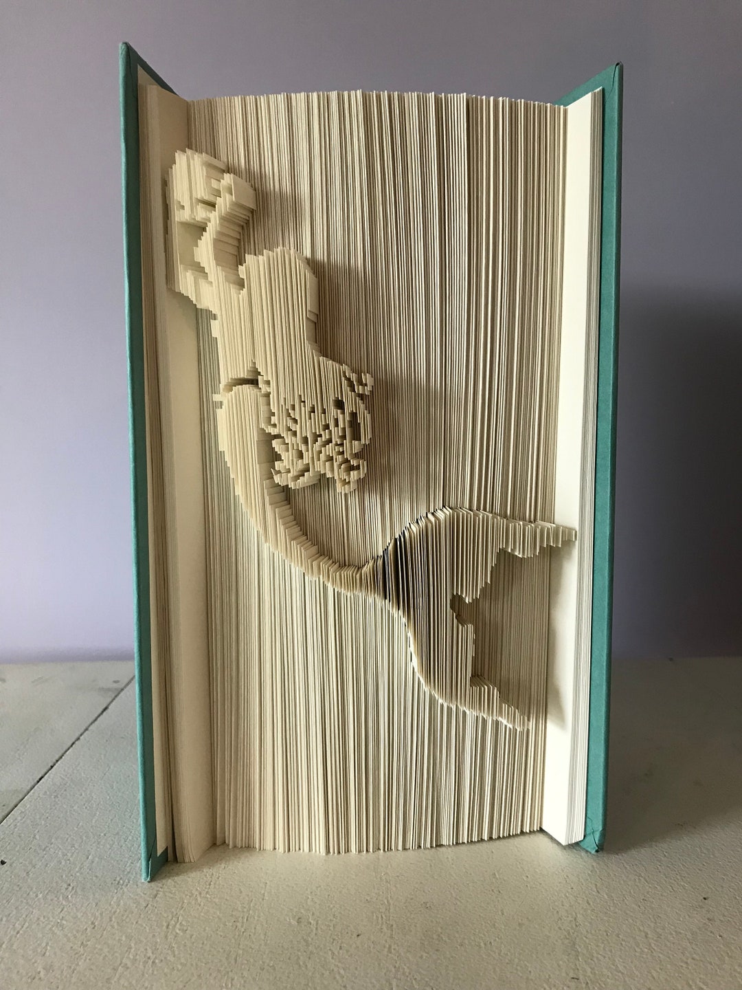 Mermaid Folded Book Art Mermaid Gift Mermaid Desk Decor - Etsy