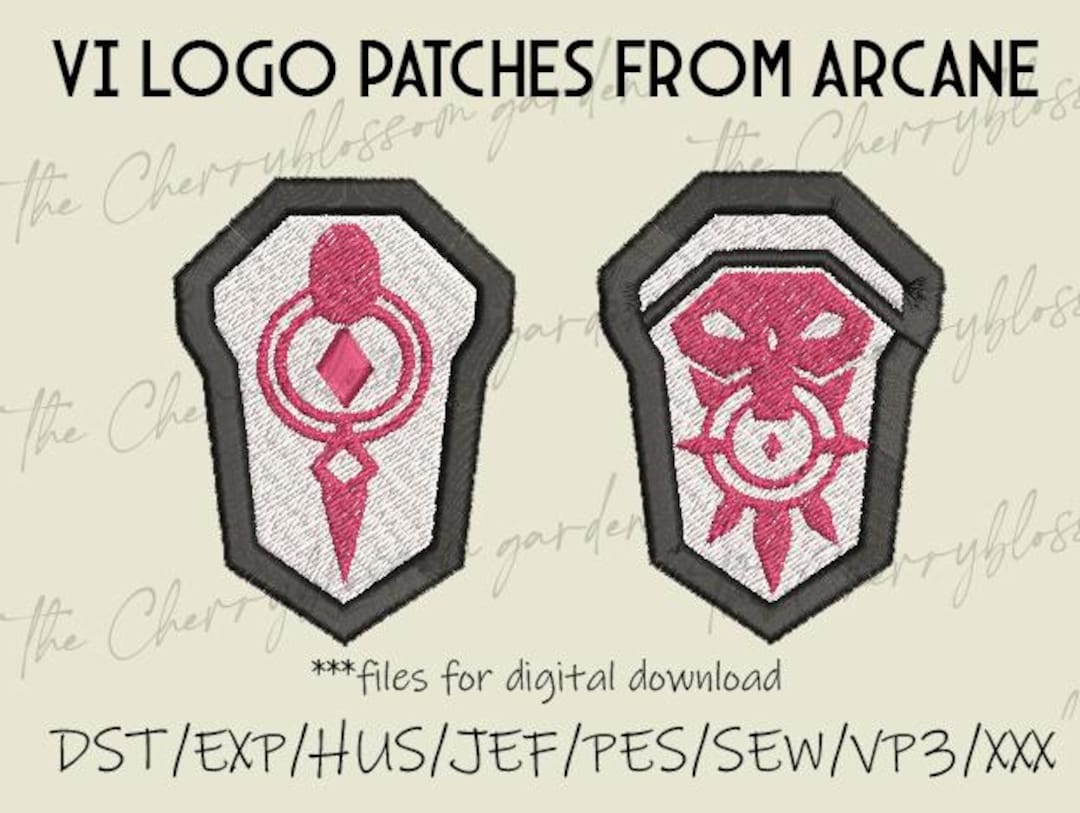 Vi Arcane Patches Digital File for Embroidery Machines - Etsy