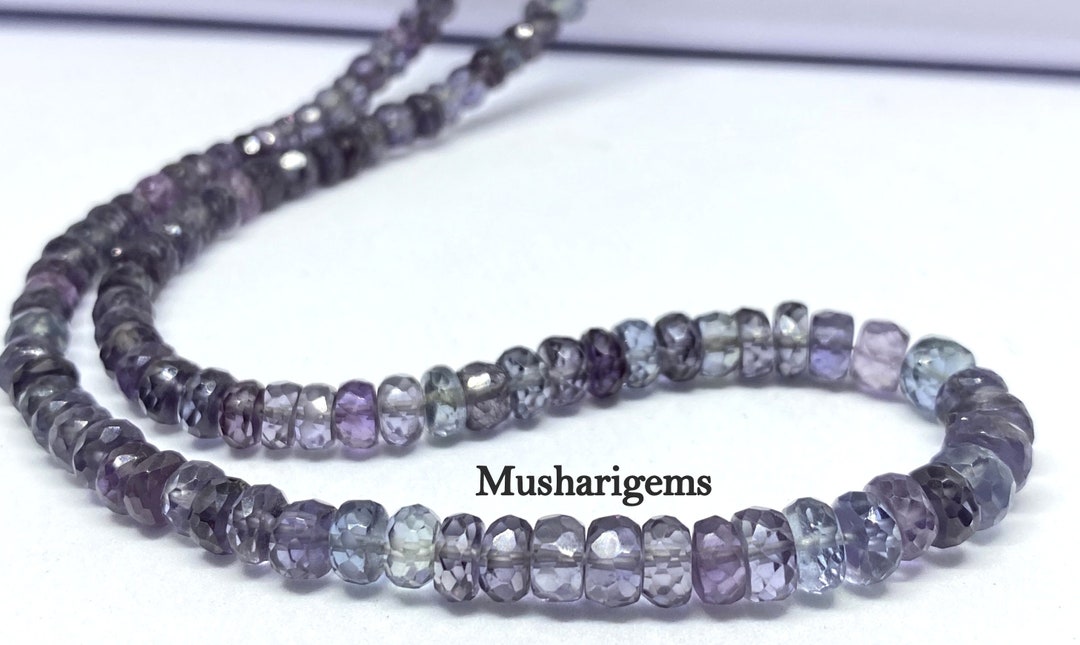 Alexandrite Faceted Rondelle Beads Extremely Fine Quality Alexandrite ...