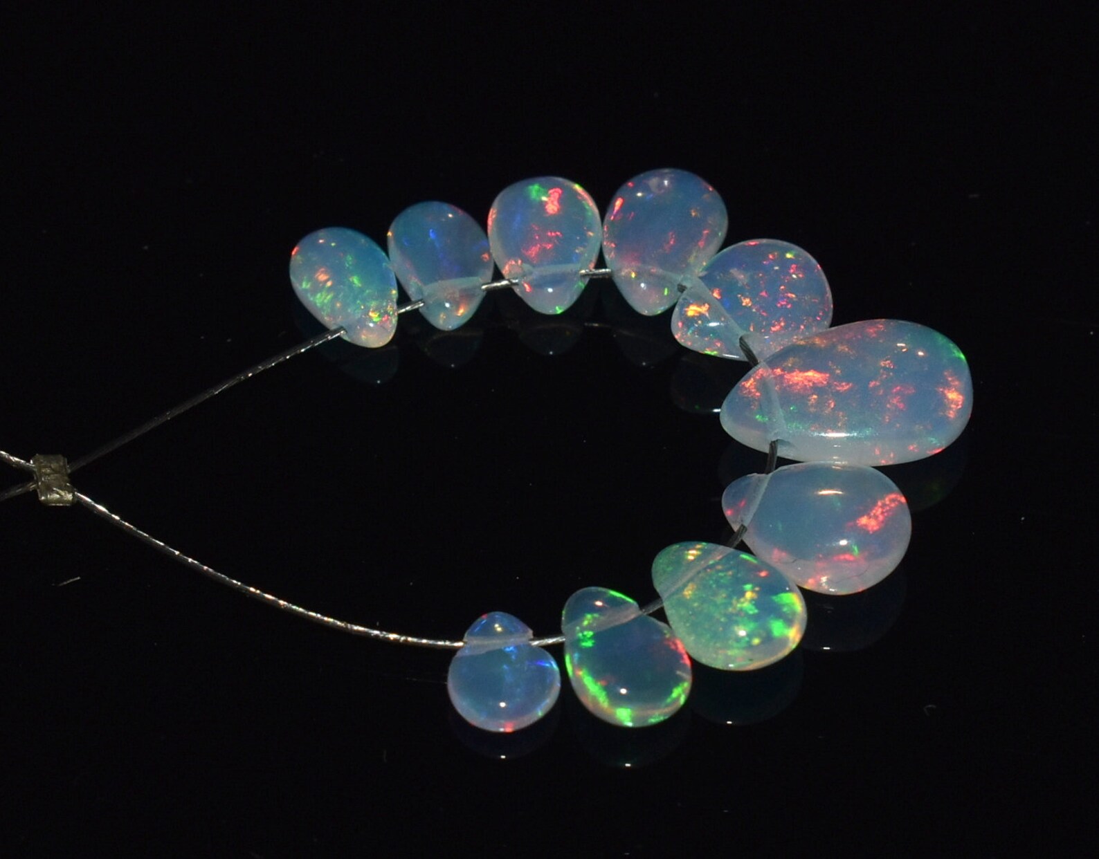 Opal Pear Shape Beads Natural Ethiopian Opal Welo Fire Opal - Etsy