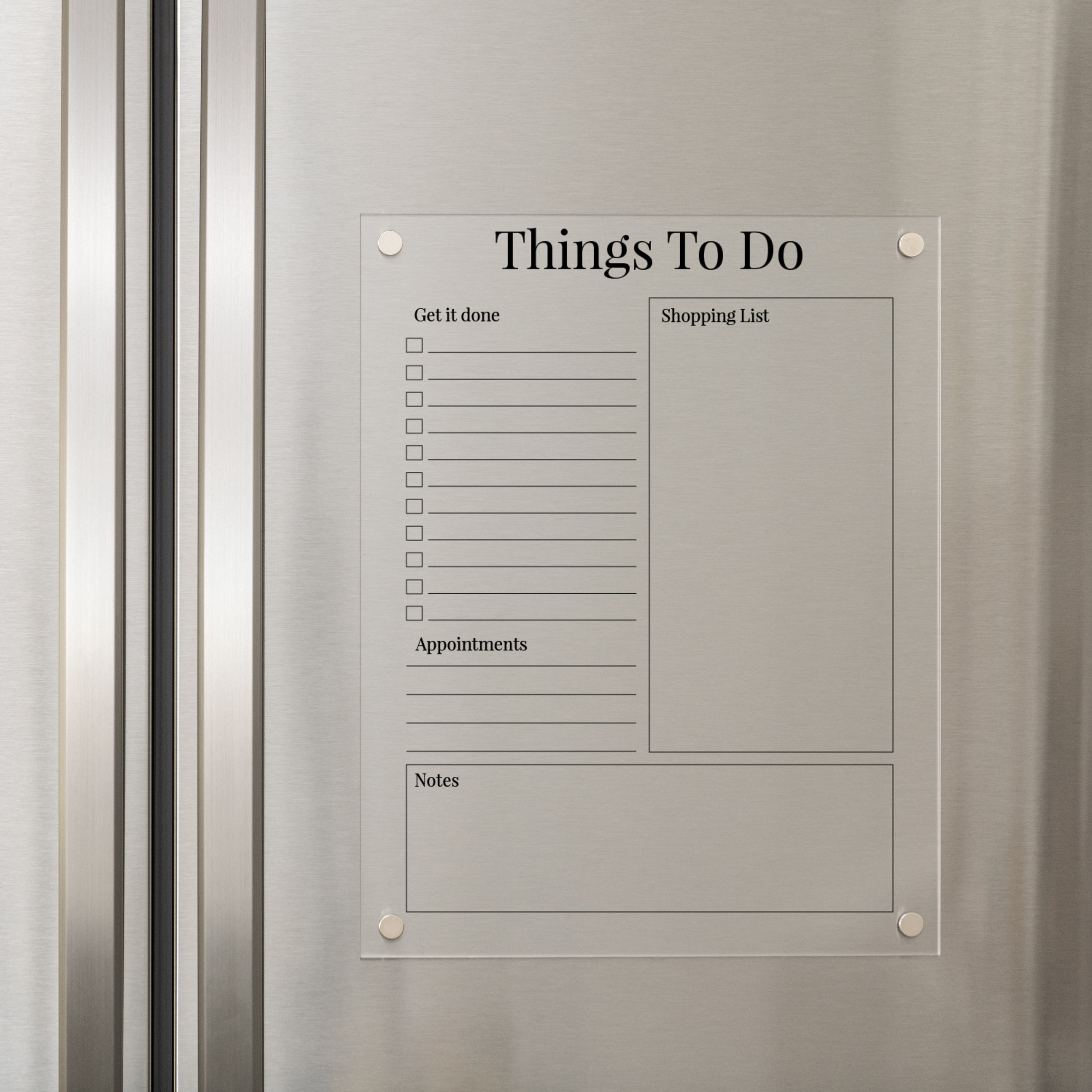 Acrylic to Do List for Fridge | Magnetic Acrylic Dry Erase Board ...