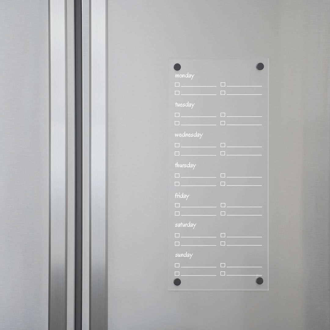 Fridge to Do List Daily Planner Cleaning Schedule Checklist Task ...