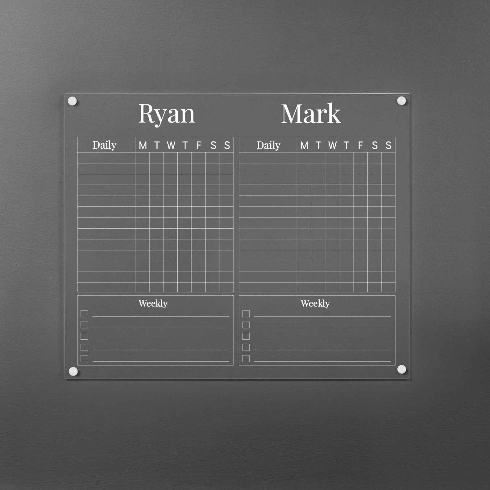 Personalized Chore Chart for 2 Kids Custom Chore Chart for - Etsy