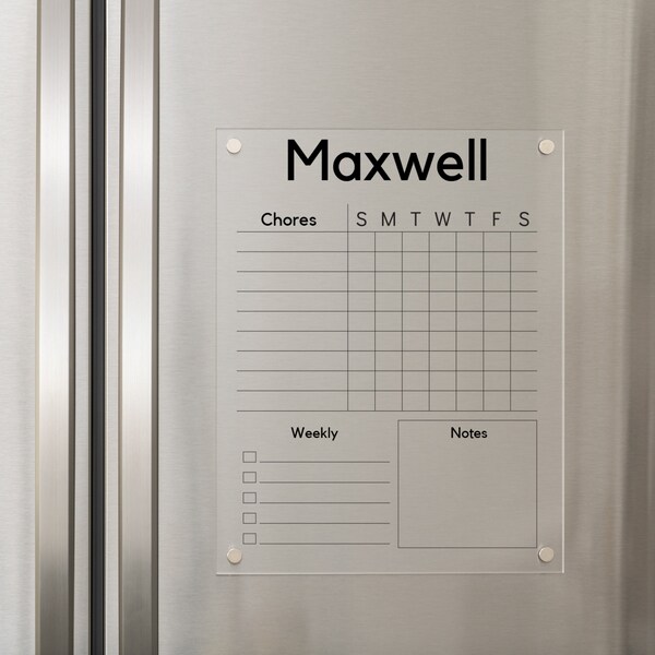 Magnetic Chore Chart - Etsy