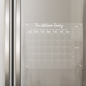 Dry Erase Calendar - Etsy