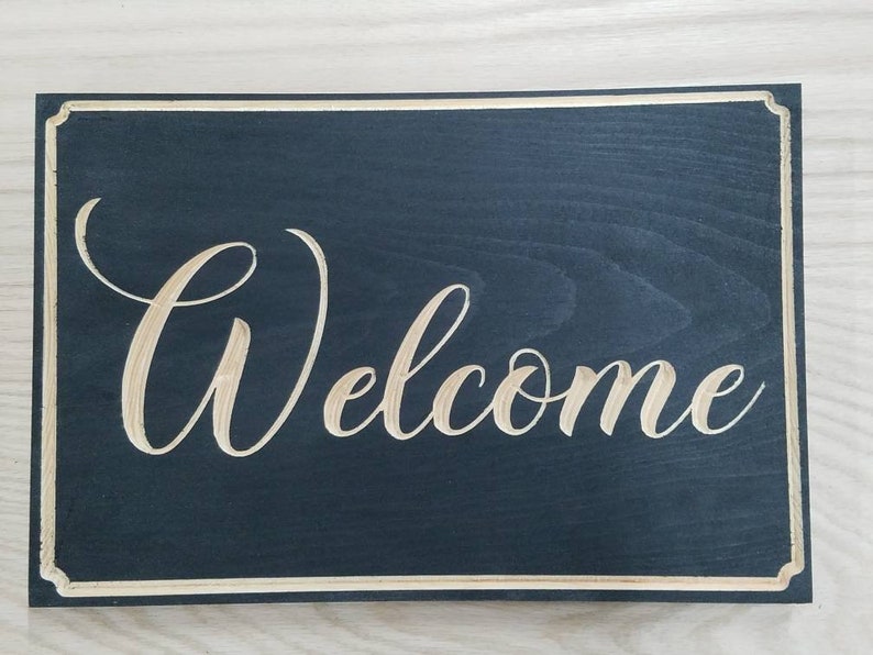 Wooden Welcome Sign Wall Art Decoration - Etsy