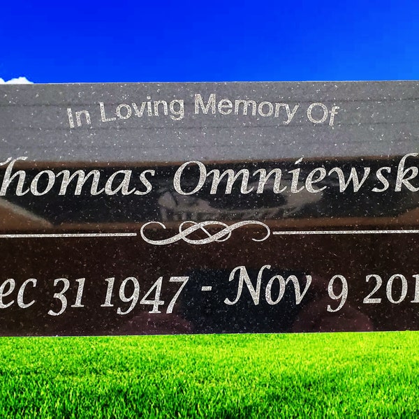 Personalized Headstone Plaque - Etsy