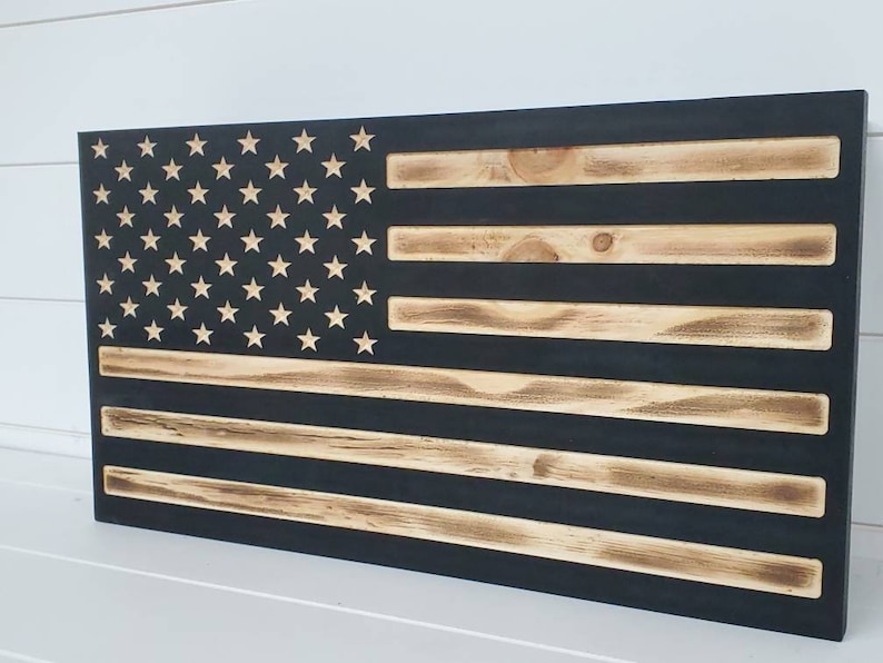 Hidden Gun Storage Engraved American Concealment Flag - Etsy