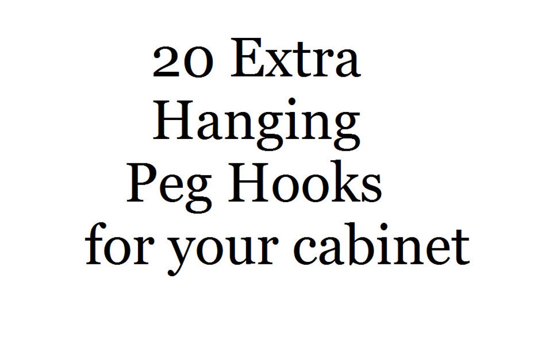 20 Additional Peg Hooks for Your Gun Concealment Cabinet Pegboard ...