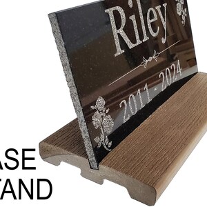 6x12 Granite Memorial Stone – Personalized Laser Engraved Grave Marker ...