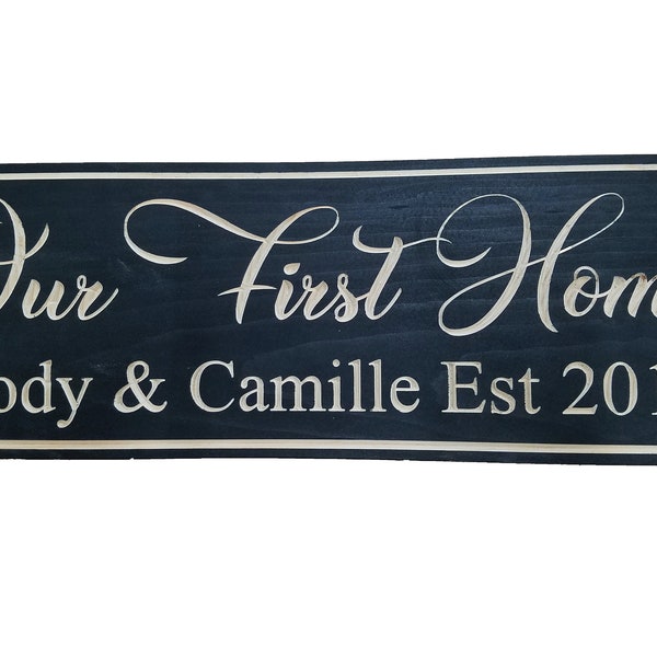 Wood House Sign - Etsy