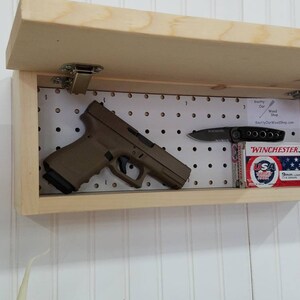 Slim Sleek Compact Unstained Concealment Furniture Compartment Cabinet ...