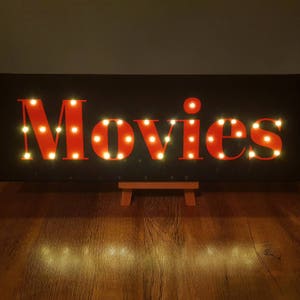 Huge Cinema Sign Light up Movie Sign Light up Sign Light up | Etsy