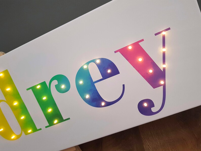 Lighted Name Sign Rainbow Name Bedroom Decor Light up Name | Etsy UK Lighted Name Sign Rainbow Name Bedroom Decor Light up Name | Etsy UK