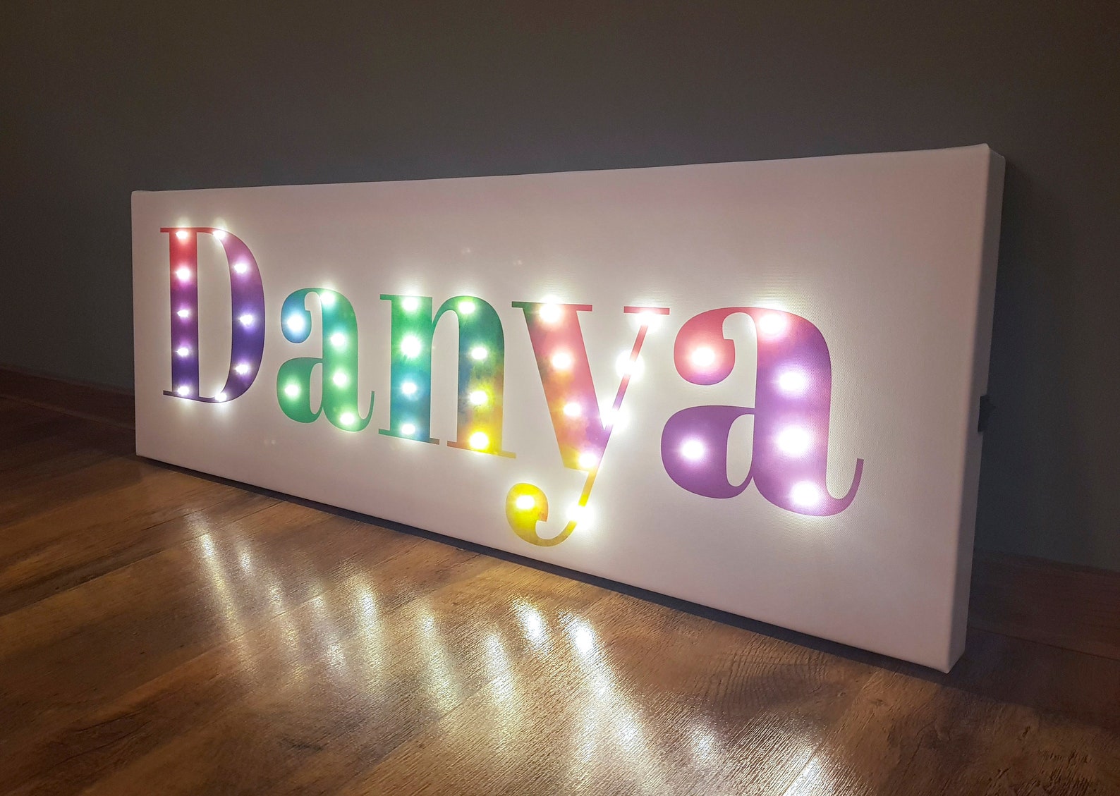 Lighted name sign Name lights Colorful sign Rainbow wall | Etsy Lighted name sign Name lights Colorful sign Rainbow wall | Etsy