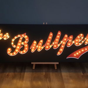 The Bullpen sign Baseball decor Personalized light up | Etsy
